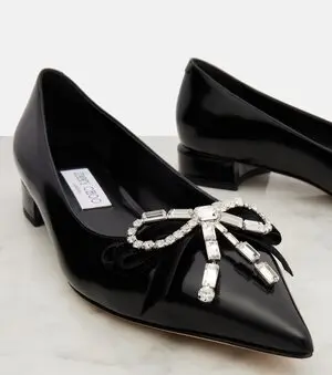JIMMY CHOO Auria Ballet Flats - Black