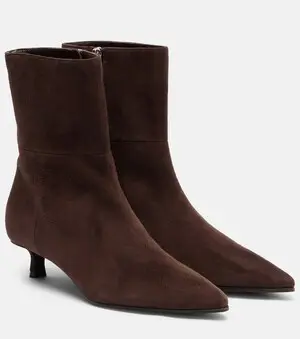 JIMMY CHOO Lory 35 Suede Ankle Boots - Brown
