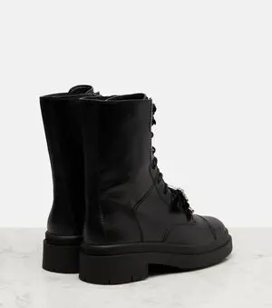 JIMMY CHOO Averi Bow-detail Leather Boots