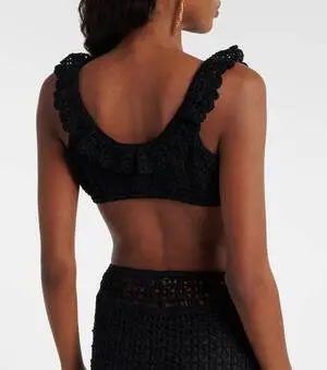 Anna Kosturova Crochet Crop Top