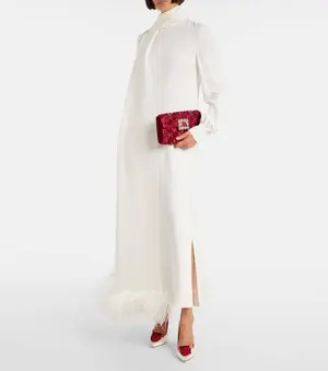 ROGER VIVIER Rose Vivier Embellished Clutch