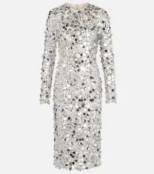 Dolce & Gabbana Sequined Midi Dress