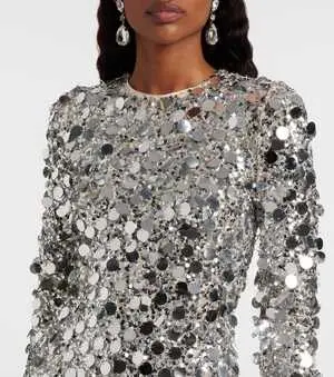 Dolce & Gabbana Sequined Midi Dress