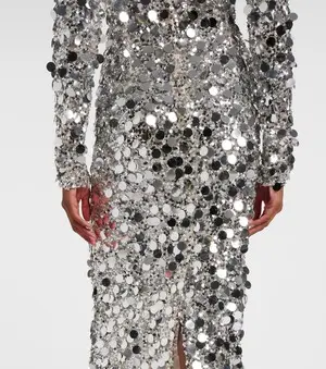Dolce & Gabbana Sequined Midi Dress