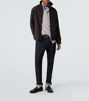 Polo Ralph Lauren Cotton Quarter Zip Sweater - Grey