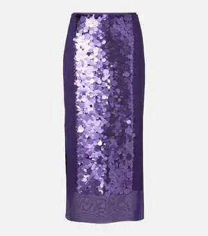 JOSEPH Cambo Sequined Midi Skirt