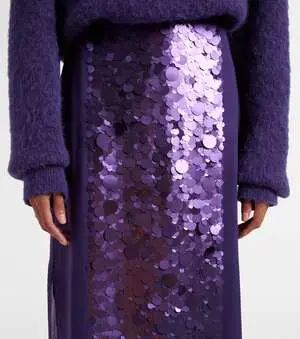 JOSEPH Cambo Sequined Midi Skirt