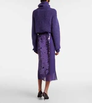 JOSEPH Cambo Sequined Midi Skirt