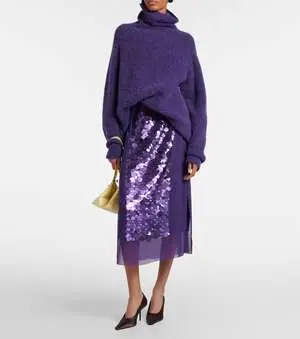 JOSEPH Cambo Sequined Midi Skirt