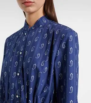Tory Burch Printed Cotton Shirt Dress