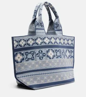 ALEMAIS Villa Romantica Maxi Tote Bag - Blue