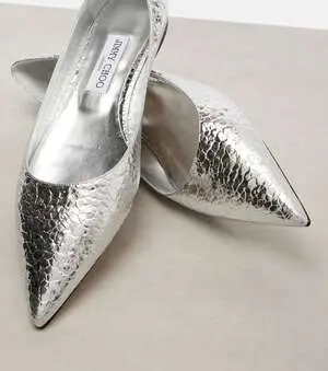 JIMMY CHOO Love Ballet Flats - Silver