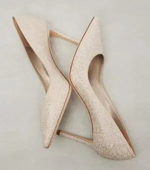 JIMMY CHOO Romy 85 Glitter Pumps