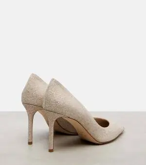 JIMMY CHOO Romy 85 Glitter Pumps