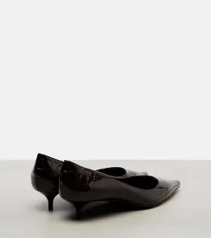 JIMMY CHOO Amelia 35 Croc-effect Leather Pumps