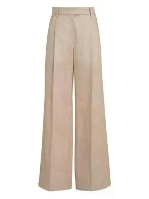 Brunello Cucinelli Pleated Trousers With Monili Detail