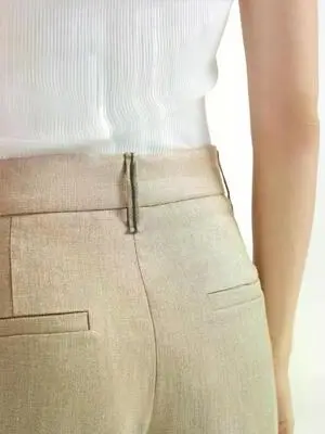 Brunello Cucinelli Pleated Trousers With Monili Detail