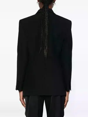Sandro Satin-lapel Double-breasted Blazer