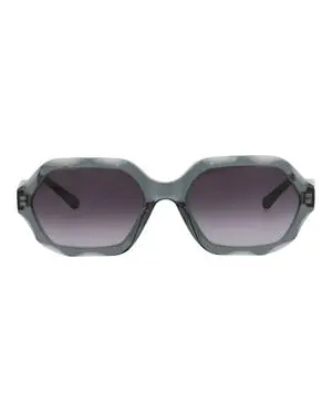 Chloé Recycled Acetate Square Frame Sunglasses - Grey Black Grey (ch0227s/30015142/001)