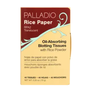 PALLADIO Rice Paper Blotting Sheets - Translucent