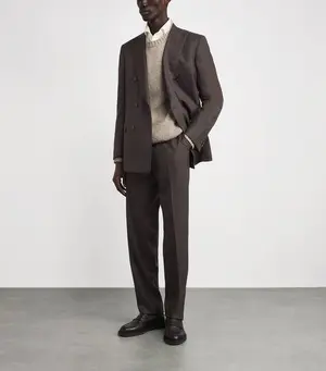 Brioni Wool Check 2-piece Suit