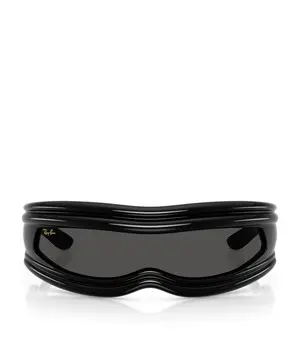 Ray-ban Ultra Wrap 001 Next Generation Sunglasses - Black