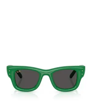 Ray-ban Puffer Square Wayfarer Sunglasses - Green