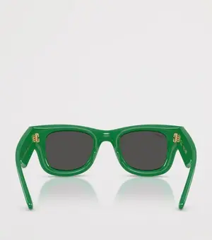 Ray-ban Puffer Square Wayfarer Sunglasses - Green