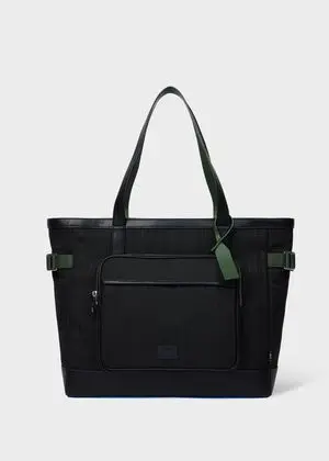 Paul Smith X Mini Shadow Stripe Tote Bag - Black