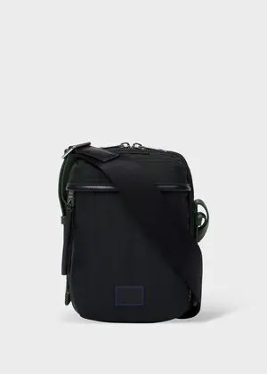 Paul Smith X Mini Shadow Stripe Flight Bag - Black