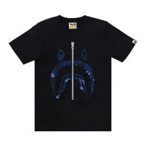 A BATHING APE Color Camo Shark Tee
