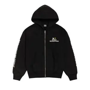 StÜssy International Zip Hoodie - Black