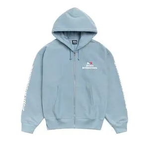 StÜssy International Zip Hoodie - Blue