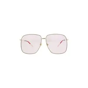 Gucci Oversized Square Frame Sunglasses - Gold