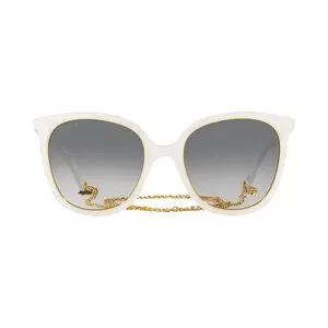 Gucci Round Frame Sunglasses - White