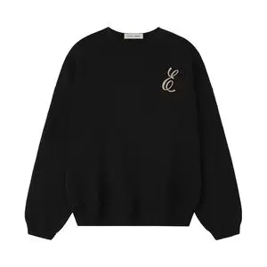 Fear Of God Waffle Crewneck Sweater - Black