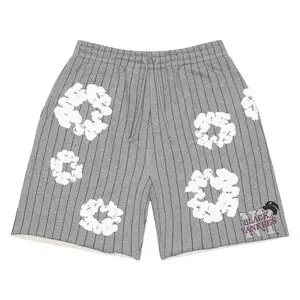 DENIM TEARS Pinstripe Wreath Sweatshorts