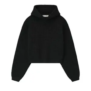 Fear Of God Heavy Waffle 90's Hoodie - Black
