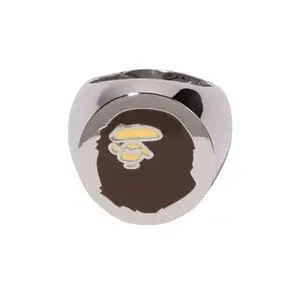 A BATHING APE Ape Head Ring - Silver