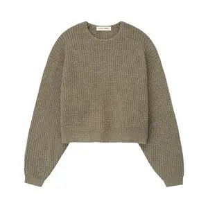 Fear Of God Heavy Waffle Crewneck 90's Sweater - Grey