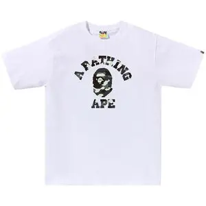 A BATHING APE City Camo College Tee - White