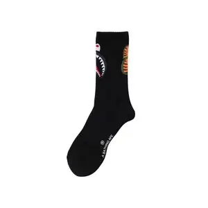 A BATHING APE Shark Crew Socks - Black
