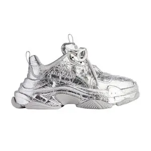 Balenciaga Silver Tone Sneakers For Men