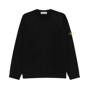 Stone Island Essential Crew Sweatshirt - Black