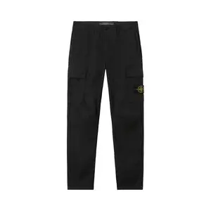 Stone Island Casual Cargo Pocket Trousers - Black