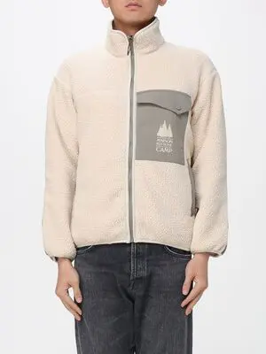 Maison Kitsuné Fleece Zip-up Jacket - Beige