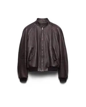 Prada Leather Bomber Jacket