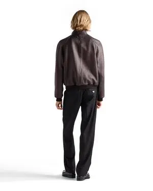 Prada Leather Bomber Jacket
