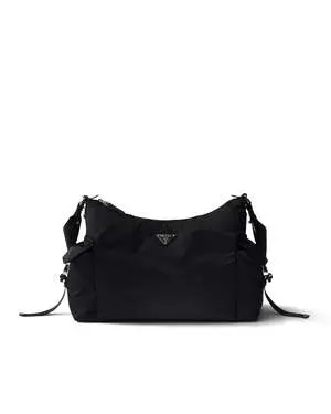 Prada Re-nylon And Leather Bag - Black