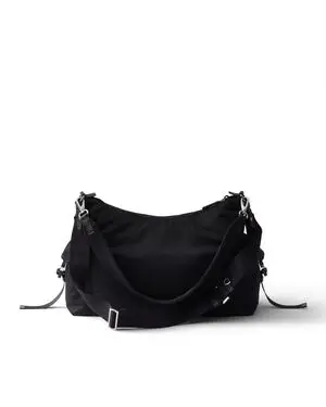 Prada Re-nylon And Leather Bag - Black